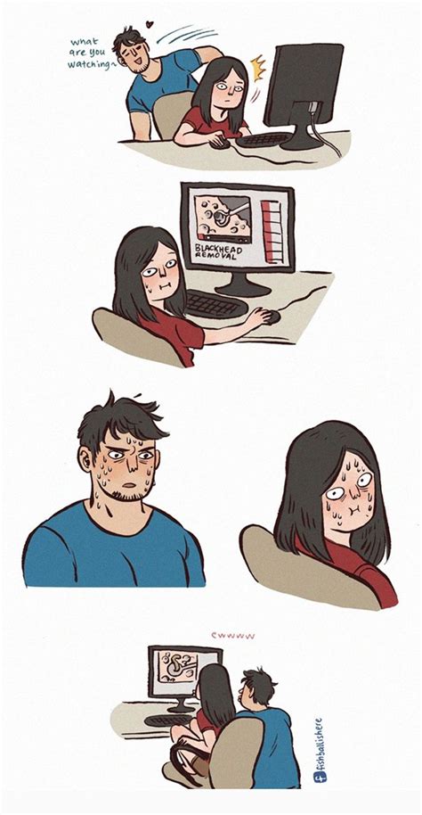 Nerd Couple Memes Nerd Humor Couple Talking Vintage Red Phone Stock