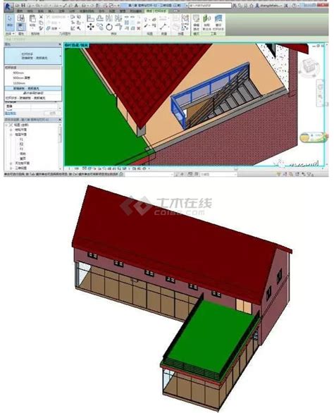 建筑工程BIM建模入门级教程Revit篇楼梯与栏杆 土木在线