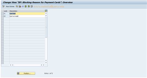 Pacc5 Sap Tcode Maintain Payment Card Blocks
