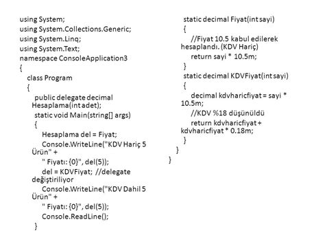 Delegate Oop Uyg Ppt Indir
