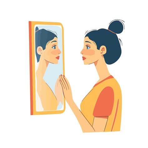 Distorted Selfperception In Psychology Womans Concept Premium Ai