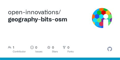 GitHub Open Innovations Geography Bits Osm