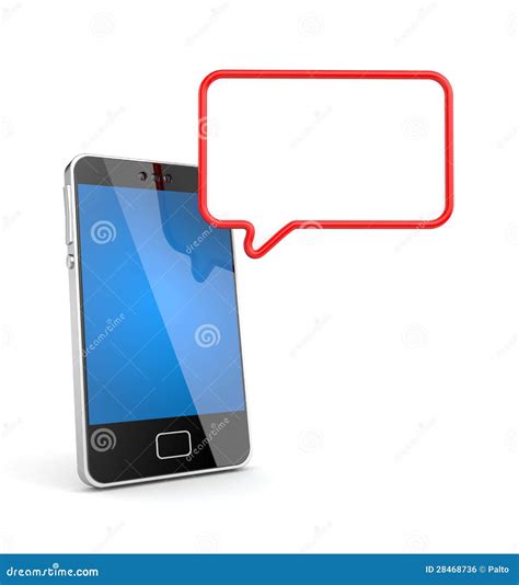 Mobile Phone With Speech Bubble Royalty Free Stock Image Image 28468736