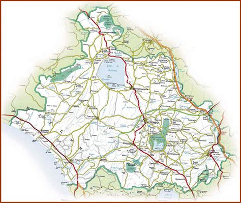 Cartina Geografica Di Viterbo E Provincia Tomveelers