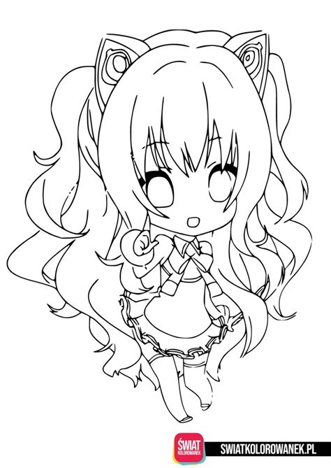 Kolorowanki Chibi Światkolorowanekpl