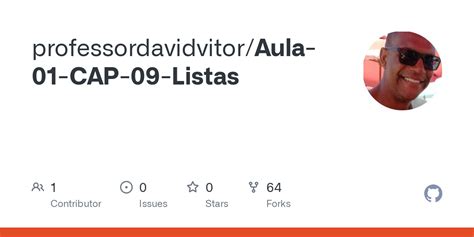 GitHub Professordavidvitor Aula 01 CAP 09 Listas