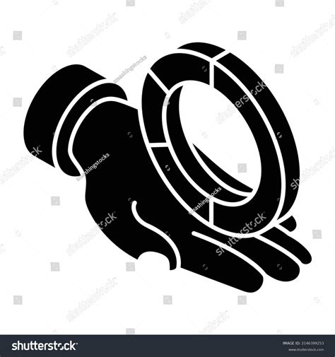 Descriptive Data Isometric Icon Pie Graph Stock Vector Royalty Free