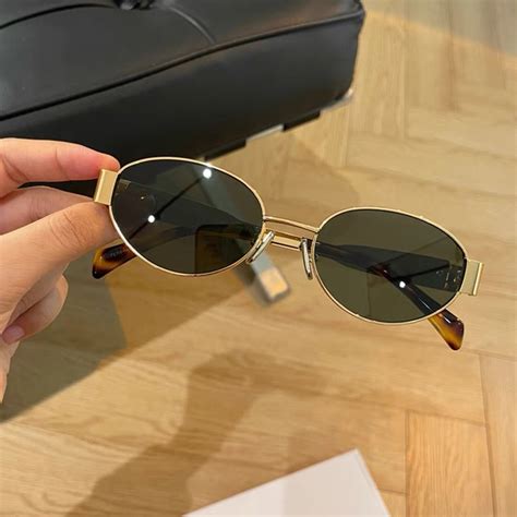 พร้อมส่ง🧀ขายดี แว่นกันแดด วงรี กรอบโลหะ📌4สี สไตล์เกาหลี สไตล์ย้อนยุค ดูแพง แมตช์กับเสื้อผ้าได้