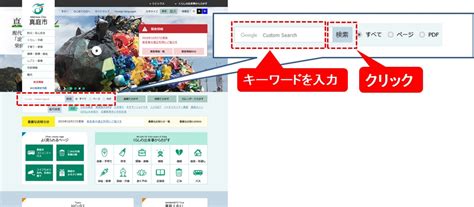 キーワードでさがす方法 真庭市公式ホームページ