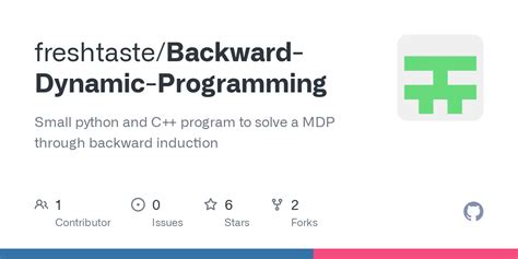 Github Freshtastebackward Dynamic Programming Small Python And C