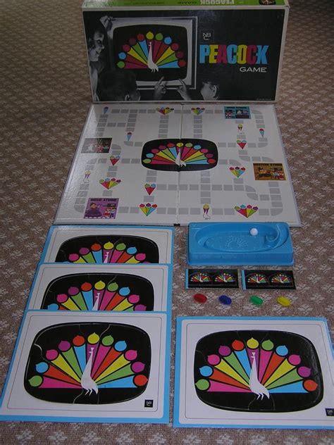 Vintage Very Rare 1966 Nbc Peacock Tv Board Game Selchow And Righter