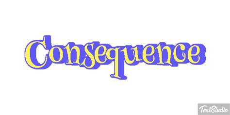 Consequence Word Animated  Logo Designs
