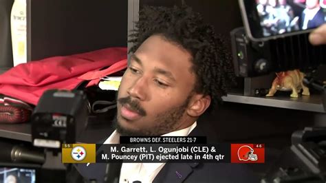 Myles Garrett Reacts To Ejection I Made A Mistake I Lost My Cool
