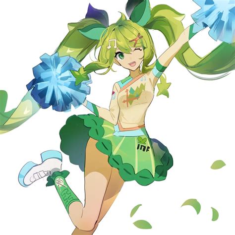 Hatsune Miku And Grass Miku Pokemon And More Drawn By Ershuihe Danbooru