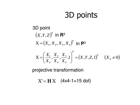 Ppt Projective 3d Geometry Powerpoint Presentation Free Download