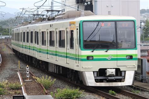 仙台市交通局1000系電車 1102 八乙女駅 鉄道フォト写真 by キイロイトリさん レイルラボ RailLab