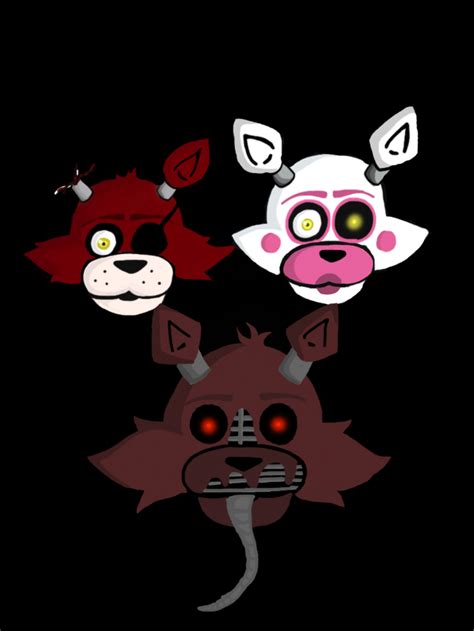 FNAF Foxy Mangle And Nightmare By Slycooperwashere On DeviantArt