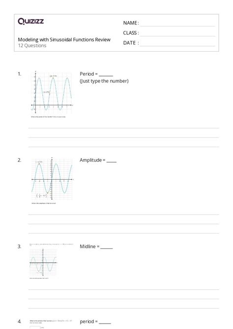 Algebraic Modeling Worksheets For Th Class On Quizizz Free