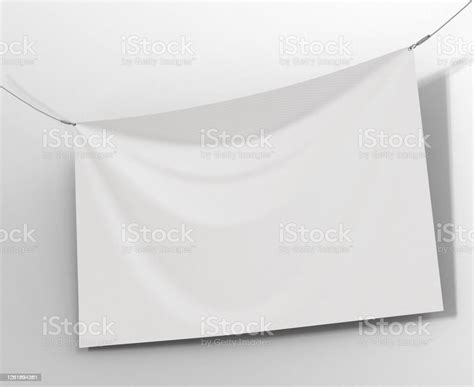 3d 일러스트레이션 빈 매달려 배너 플래그 모형 0명에 대한 스톡 사진 및 기타 이미지 0명 3차원 형태 기 Istock