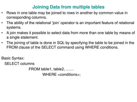 Ppt Nested Queries Sub Queries Powerpoint Presentation Free Download Id3431393