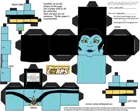 Lyssa Drak Paper Toy Free Printable Papercraft Templates