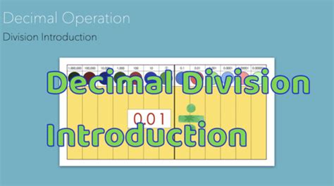 Montessori Decimal Operation Division Introduction Presentation
