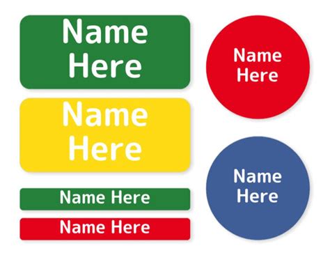 Multi Colour Classic Mixed Name Label Pack Harvey Norman Photos