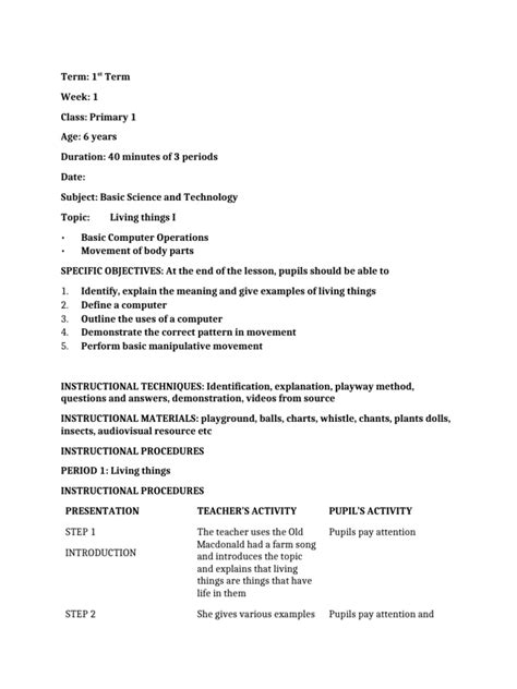 living things basic computer operations movement of body parts pdf
