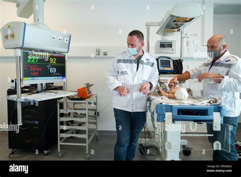 Training In Emergency Care On A Newborn Dummy Observation Of Constants