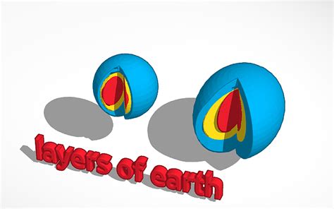3d Design Layers Of Earth Tinkercad