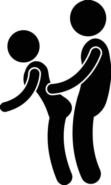 Minimalistic Vector Illustration Gentleman Woman Stock Vector By