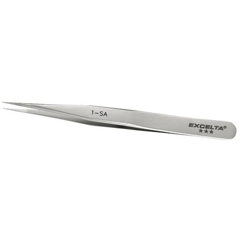 Excelta 1 Sa Tweezers Style 1s Fine Slender Stainless Steel 4 5inch
