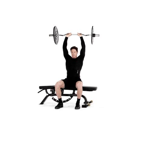 Seated Ez Bar Overhead Triceps Extension Video Watch Proper Form Get