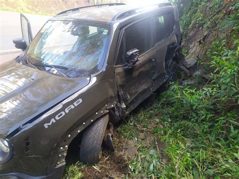 Colisão Frontal Com Ferido Leve Na Br 153 é Registrada Pela Prf De