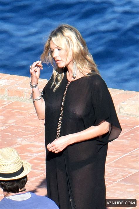 Kate Moss Braless For A New Photoshoot In Capri Italy Aznude