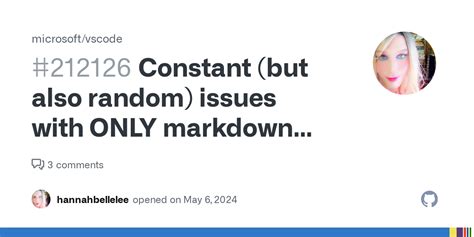 Constant But Also Random Issues With Only Markdown Files In Vscode