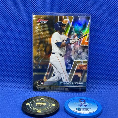 2020 Bowmans Best Yordan Alvarez Gold Refractor Rc 3450