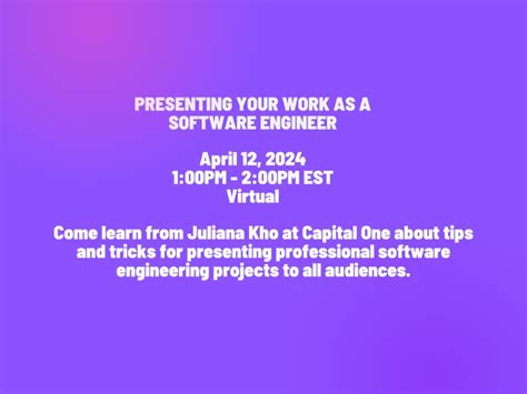 Softwareengineering Presentationskills Professionaldevelopment Nyu Tandon Career Hub