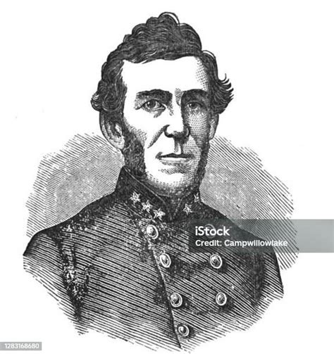 골동품 일러스트 남북 전쟁 반란군 장군 브랙스턴 브래그 1880 1889 년에 대한 스톡 벡터 아트 및 기타 이미지 1880