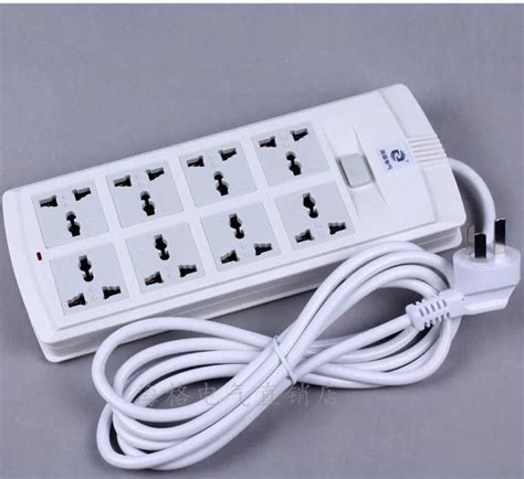 NEW Portable Plug Socket Universal AC Power Plug Adapter With 8 Outlets Free Shipping On