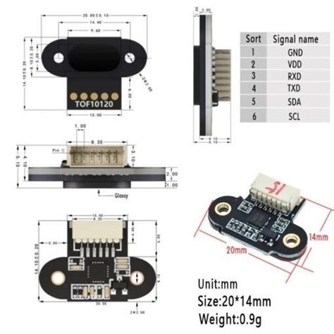 Buy Tof10120 Laser Range Sensor Module 10 180cm Distance Sensor Rs232