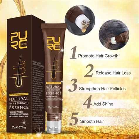 Purc Natural Hair Growth Oil Thickener Essence Anti Hairs Loss Care