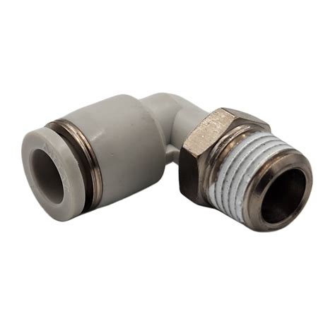 Conexão Airtac Cotovelo Macho Rosca 1 8 Tubo 08mm
