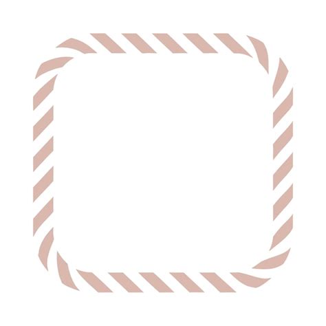 Decorative Square Frame Border With Geometric Lines And Symmetrical