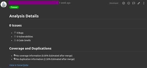 No Mr Decoration In Gitlab After Upgrade · Issue 412 · Mc1arke Sonarqube Community Branch