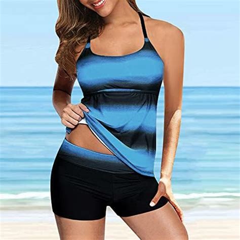 Zylione Tankini Für Damen Strappy Back Set Zweiteilige Badeanzüge