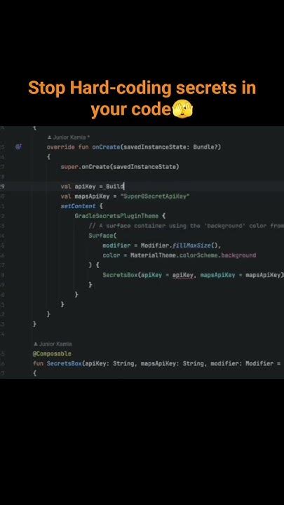 Stop Hard Coding Your Secrets In The Code Do It Right Androiddev