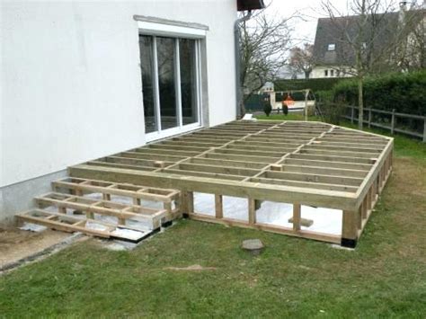 Comment Faire Une Terrasse En Bois Sur Pilotis Mailleraye Fr Jardin
