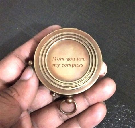 To My Mom Personalized Compass Son To Mother T Daughter Etsy