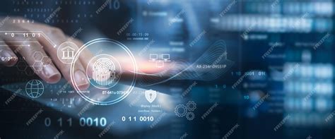 Premium Photo Cyber Security Network Data Protection Concept Business Man Using Mobile Phone